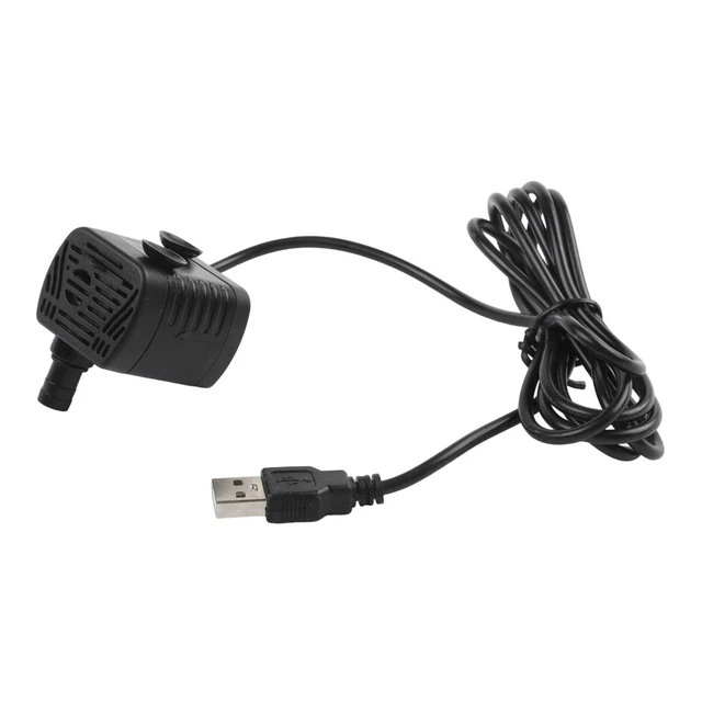 AQUARIUM WATER PUMP Fountain Pond Pump 200L/h Output Detachable Design ...