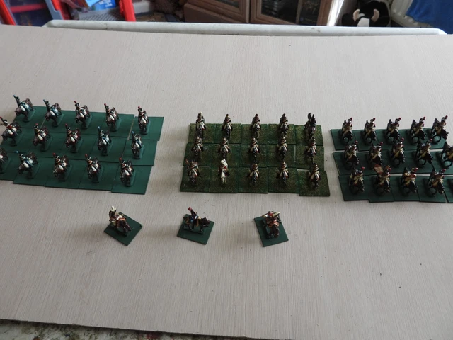 15MM MINIFIGS PAINTED wargaming figures Napoleonic French cavalry 3 ...