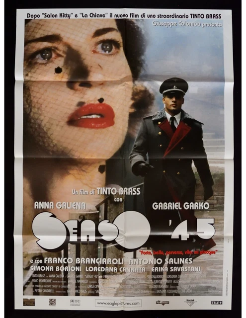 AFFICHE SENSO 45 Tinto Brass Anna Galiena Simona Borioni Erika Savastani A317 EUR 40,11 ...