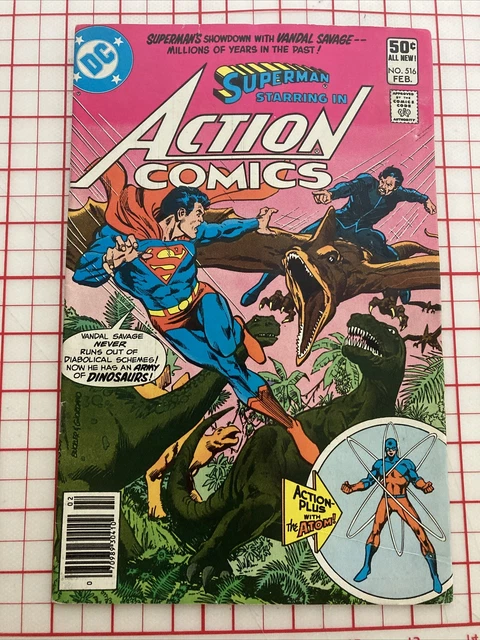 ACTION COMICS #516 DC 1981 Superman Vandal Savage The Atom Bronze Age ...