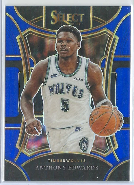 ANTHONY EDWARDS TIMBERWOLVES - 2023-24 Panini Select mezzanine bleu ...