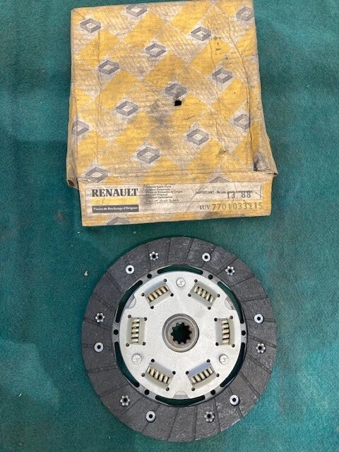 DISQUE EMBRAYAGE NEUF NOS ORIGINE RENAULT R4 R5 R6 R8 R12 R15 ESTAFETTE 160mm EUR 49,99 ...