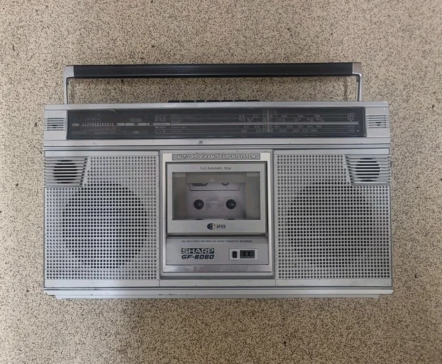 RETRO SHARP VINTAGE GF-6060 boombox Cassette Recorder 70s 80s Unsure If ...