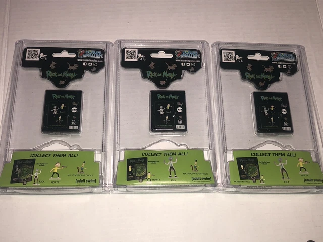 ADULT SWIM RICK & Morty: Worlds Smallest Micro Figures Set #332/333/334 ...