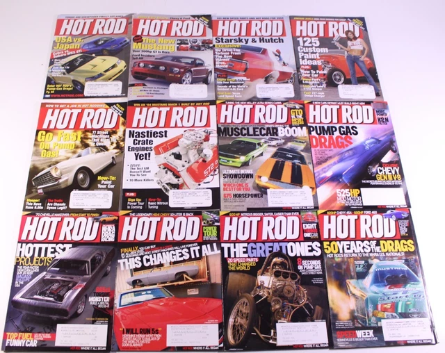 HOT ROD MAGAZINE Lot Bundle 2004 Complete Year Set Full 12 Car Issues ...