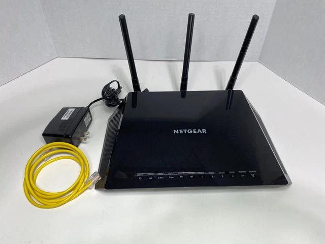 NETGEAR AC1750 R6400 Smart Wi-Fi Router, Black + Power & Ethernet Cord ...