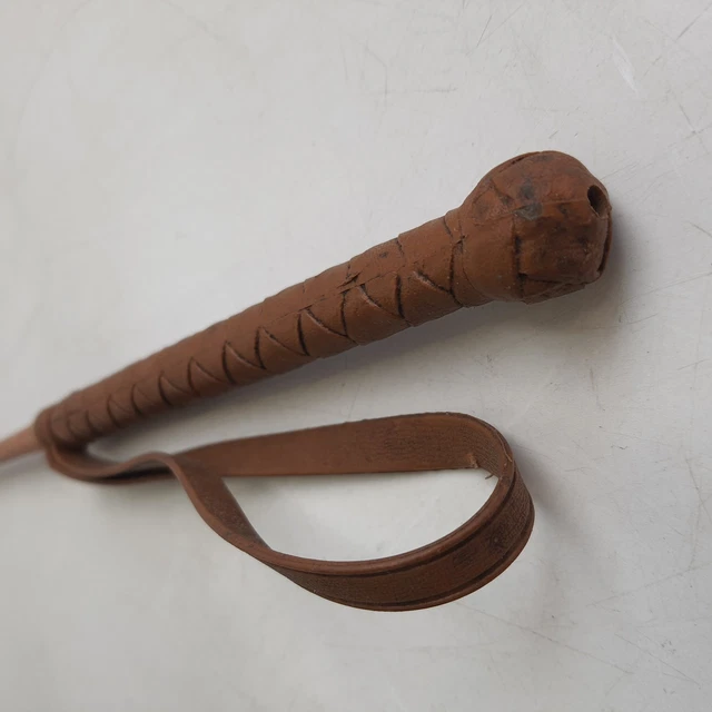 CRAVACHE VINTAGE EN cuir marron 68 cm EUR 7,00 - PicClick FR