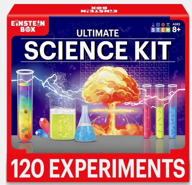 EINSTEIN BOX ULTIMATE Science Experiment Kit; Kids Aged 8-16 STEM ...