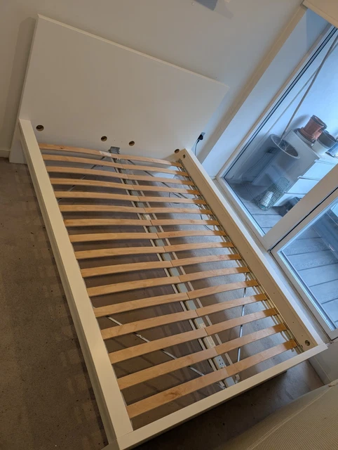 IKEA MALM DOUBLE bed and mattress great condition £10.80 - PicClick UK