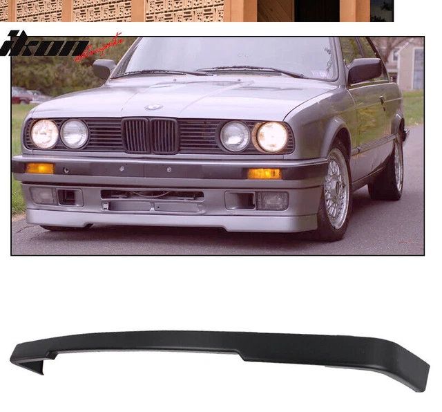BMW 3 SERIES E30 Front Bumper Spoiler Splitter Is Style Black Uk £99.95 ...