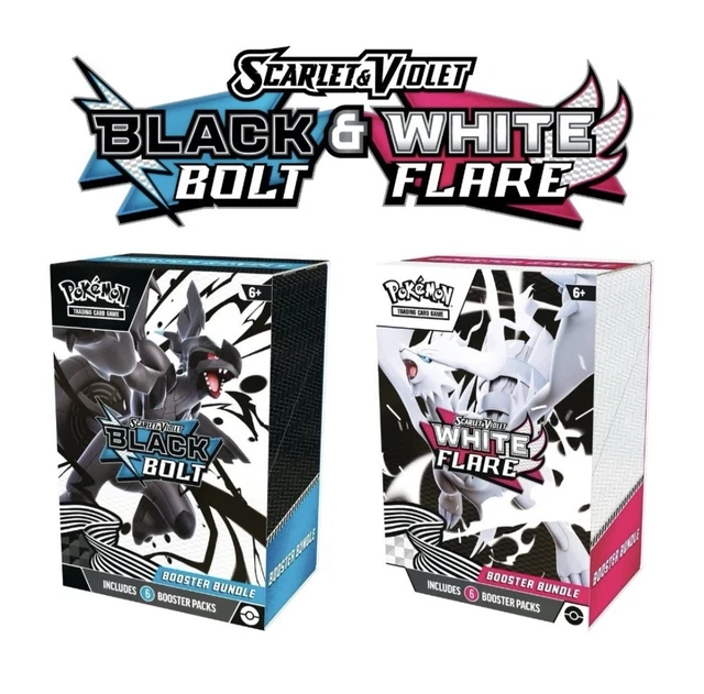Preorder PokÉmon White Flare Black Bolt Booster Bundle Pair Confirmed £12999 Picclick Uk