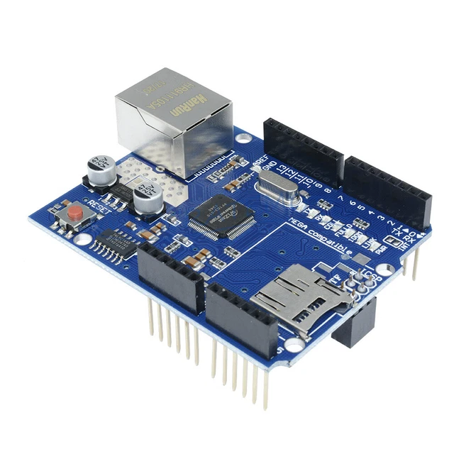 CARTE BOUCLIER ETHERNET W5100 pour Arduino UNO MEGA2560 R3 ATMega 328 1280 EUR 13,15 - PicClick FR