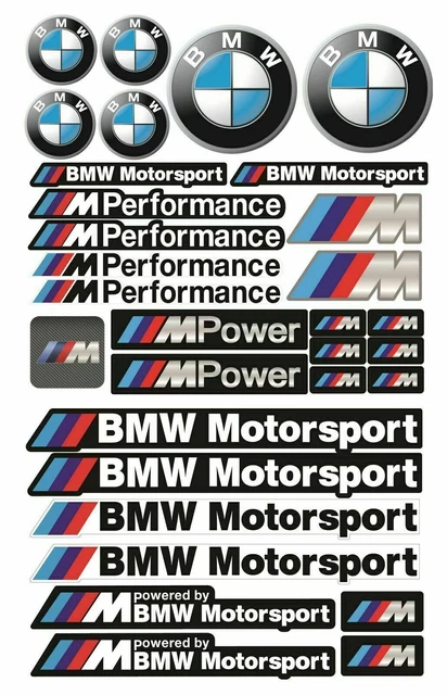 BMW MOTORSPORT M Power Stickers Sticker Performance MPOWER 3 5 7 Series ...