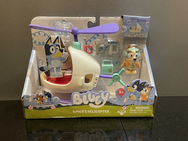 BLUEY BINGO'S HELICOPTER Vehicle and Figure Toy New With Box £15.53 ...