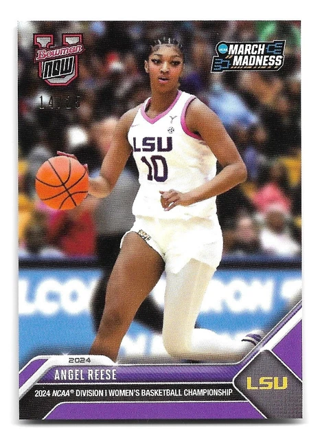 2024 BOWMAN U Now March Madness Ange Reese Violet Parallèle #14/25 ...