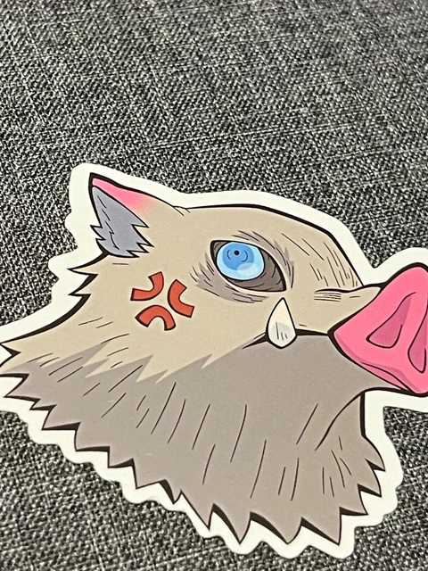 SINGER MUSIC SMALL cartoon anime STICKER STICKERS demon slayer Inosuke ...