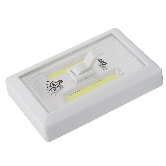 MINI LED LAMP Switch Wall Night Lights Battery Operated Cabinet Garage ...