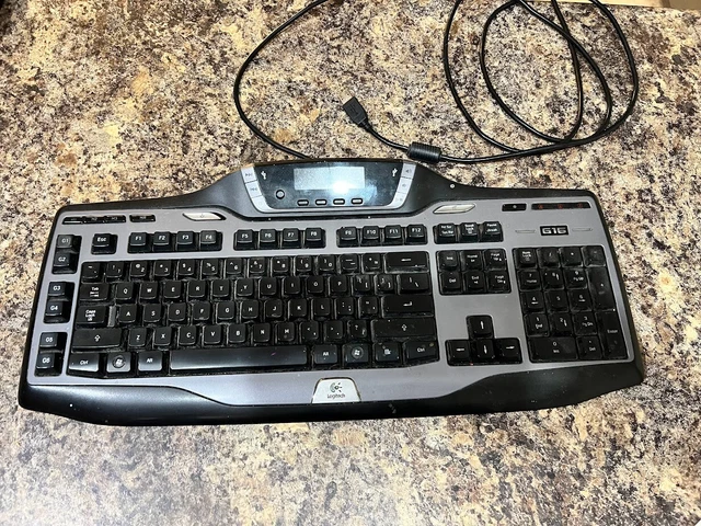 LOGITECH G15 WIRED Gaming Keyboard with Backlit LCD Display $20.00 ...