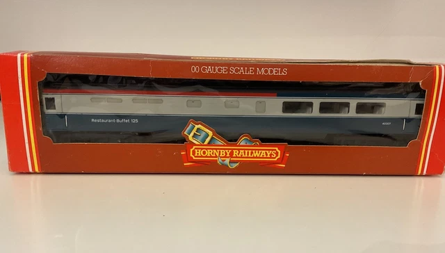 HORNBY R427 BR Intercity Blue Grey Mk3 Restaurant Buffet Coach 40307 £ ...