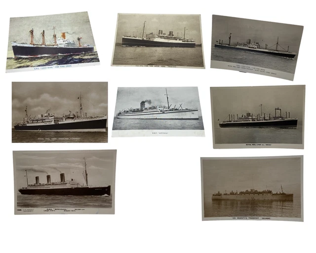 WW2 PERIOD BRITISH Royal Mail Steamer & Troop Carrier Postcards ...