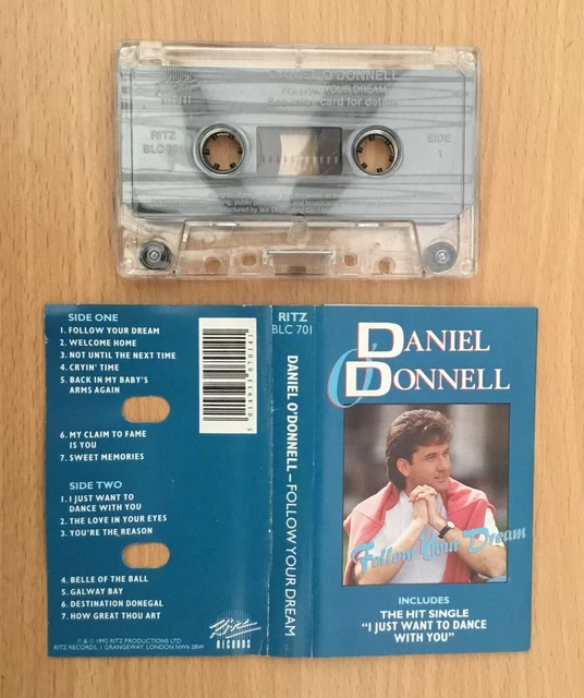 🌟DANIEL O’DONNELL🌟FOLLOW YOUR🌟CASSETTE Album🌟Pop🌟Irish Folk🌟Uk🇬🇧Seller🌟 ...