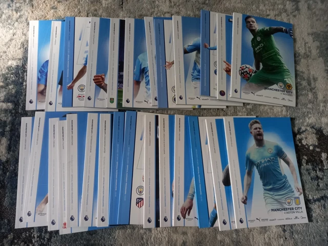 FULL SEASON MANCHESTER City Home Programmes 2021 /2022 £100.00 ...