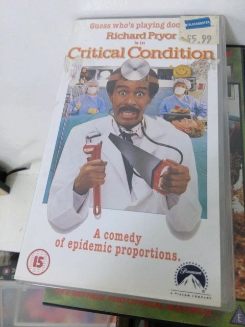 CRITICAL CONDITION RICHARD Prior - VHS VIDEO TAPE *1213 £10.00 ...