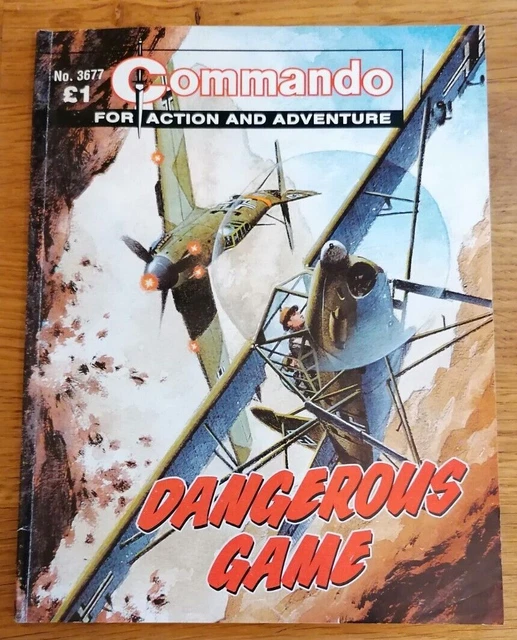 COMIC - CLASSIC Commando War Comic Issue No #3677 Dangerous Game £2.50 - PicClick UK