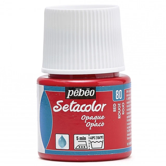 PEBEO PINTURA SETACOLOR Opaca Rojo 45ml EUR 14,30 - PicClick IT
