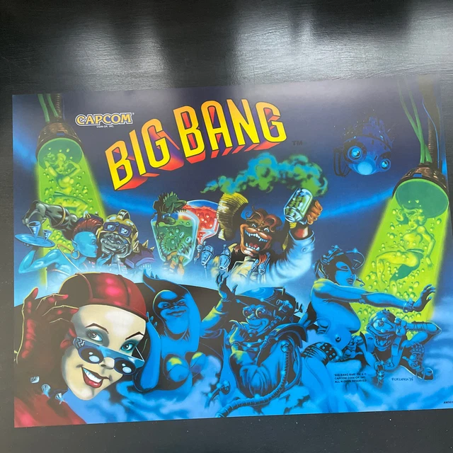 CAPCOM BIG BANG Bar Pinball Machine TRANSLITE $99.00 - PicClick