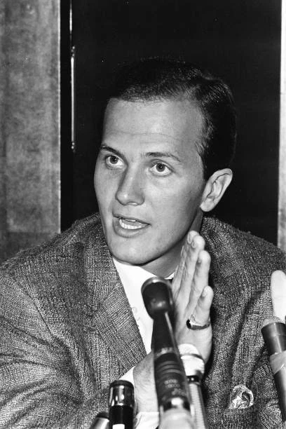 SINGER PAT BOONE Speaks During A Press Conference On March 12, 1964 Old ...