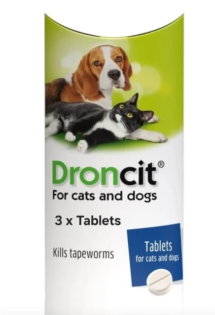 DRONCIT PACK OF 3 x Worming Tablets. AVL-GSM £9.74 - PicClick UK