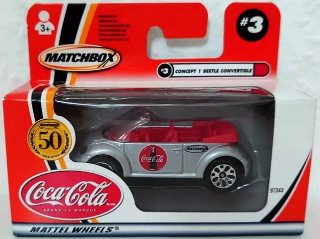 50 JAHRE MATCHBOX - Coca-Cola - Mattel Wheels Concept 1 Beetle ...