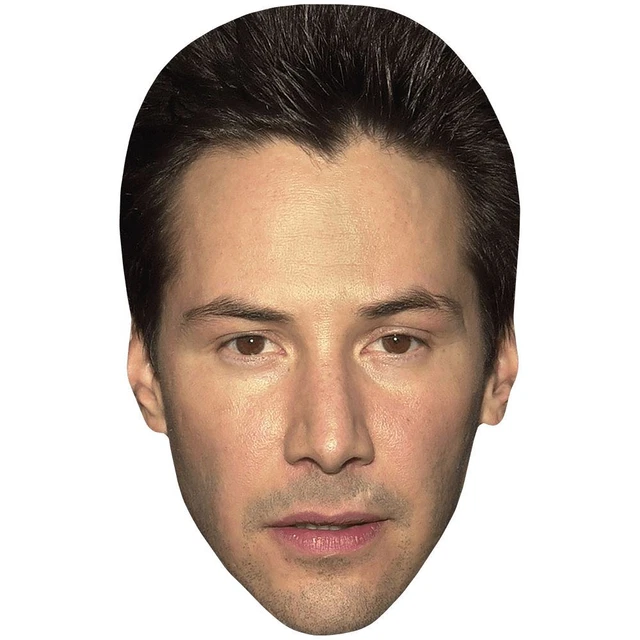KEANU REEVES (YOUNG) Celebrity Mask, Flat Card Face £5.29 - PicClick UK