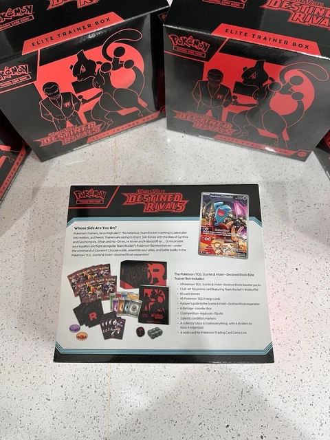 POKEMON TCG SCARLET And Violet Destined Rivals ETB Elite Trainer Box ...