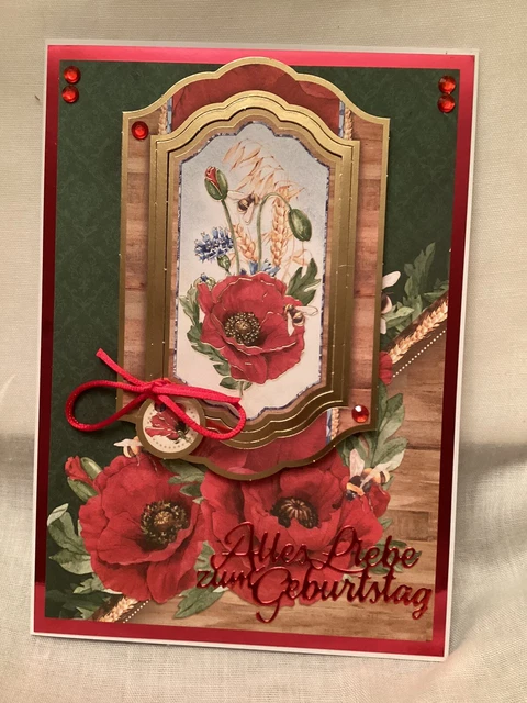 3D GRUSSKARTEN GLÜCKWUNSCH Karten Alles Liebe Zum Geburtstag Karte Handarbeit EUR 9,50 - PicClick DE