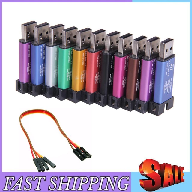 ST-LINK V2 SIMULATOR Download Programmer Mini STM8/STM32 LED Indicator ...