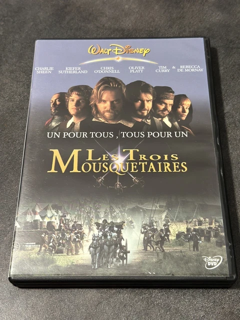 LES TROIS MOUSQUETAIRES Dvd Kiefer Sutherland Charlie Sheen Tim Curry ...