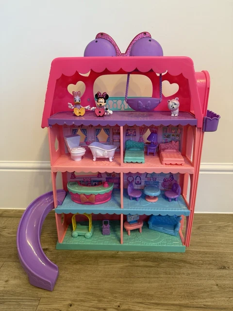 DISNEY JUNIOR MINNIE Mouse Dollhouse Playset Bow-Tel Hotel £19.43 ...