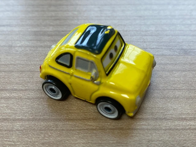 DISNEY PIXAR CARS Diecast Vehicle Mini Racers Yellow Luigi Toy Car ...