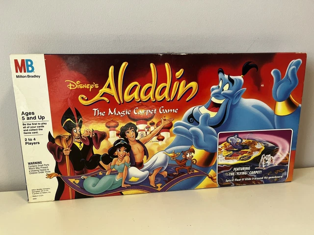 DISNEY'S ALADDIN: THE Magic Carpet Game MB Board Game 1992 Vintage ...