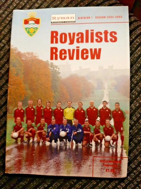 WINDSOR & ETON v Vauxhall Motors. 4th February 2003. FA Trophy 4th ...