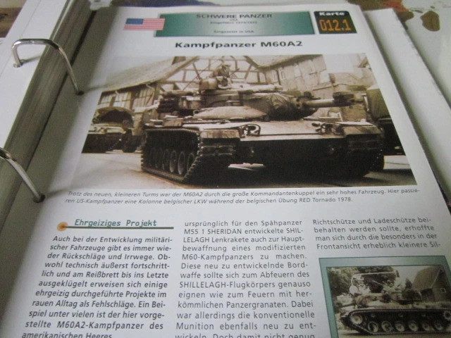 ARCHIV MILITÄRFAHRZEUGE PANZER USA 12.1 M60 A2, 2S EUR 5,70 - PicClick DE