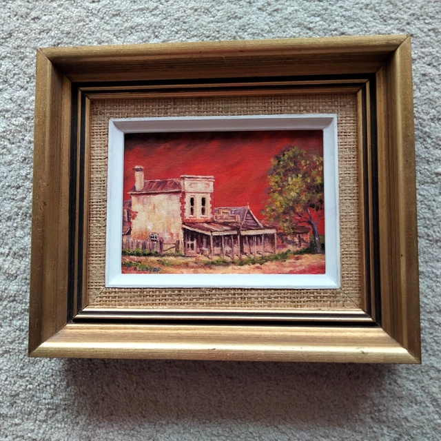 EDWARD 'TED' ALLSOPP-ARTIST-OLYMPIAN-VINTAGE Original Oil Ballarat ...