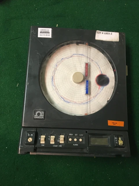 OMEGA TEMPERATURE/RELATIVE HUMIDITY Circular Chart Recorder ASIS $20.00 ...