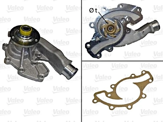VALEO WATER PUMP Fits LAND ROVER Defender Discovery Range Suv 3.9-4.6L ...