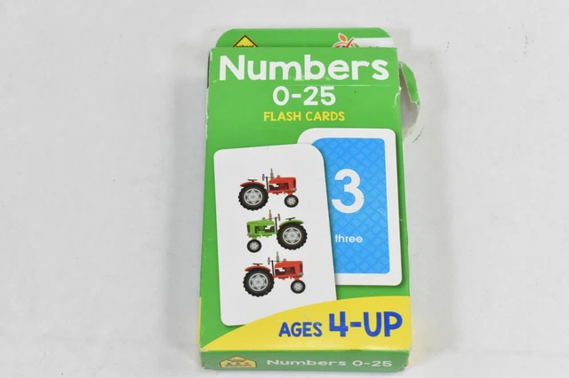 PRESCHOOL AND PRE-KINDERGARTEN Beginning NUMBERS 0-25 Flash Cards $5.89 ...