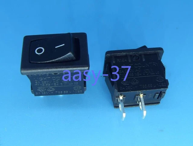 R19A LIGHT COUNTRY T85U 15*21mm Rocker switch 2 Pin 2 Position 6A ...