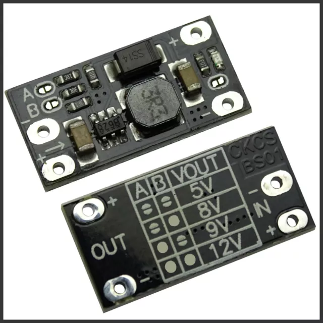 MINI STEP-UP SPANNUNGSWANDLER Modul 5V 8V 9V 12V DC-DC Boost Converter ...