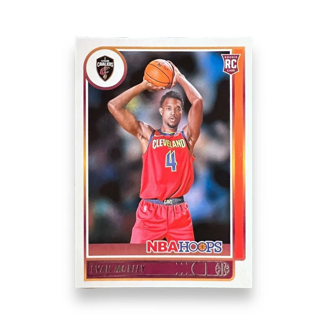EVAN MOBLEY 2021-22 NBA Hoops Rookie Card RC Cleveland Cavaliers NBA ...